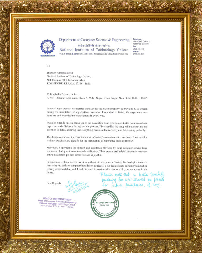 customer-certifications - Voltriq India Pvt.Ltd.